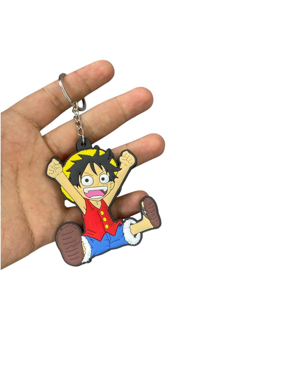 LLavero Goma Plano Luffy Saltando One Piece - tumundoanime
