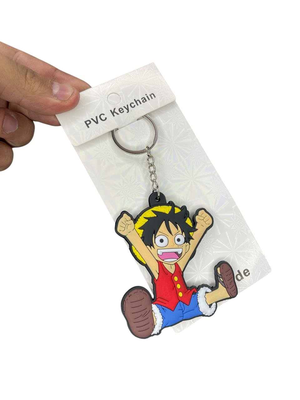 LLavero Goma Plano Luffy Saltando One Piece - tumundoanime