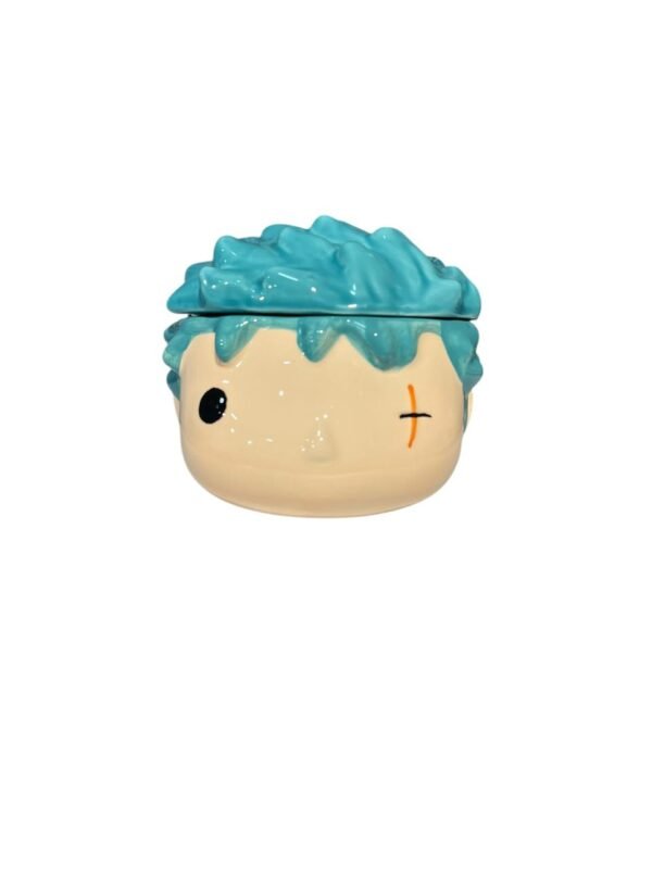 Mug/posillo + Tapa De Roronoa Zoro – One Piece - tumundoanime